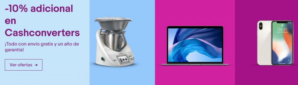 Super Promocion: 10% EXTRA en toda la tienda CashConverters eBay