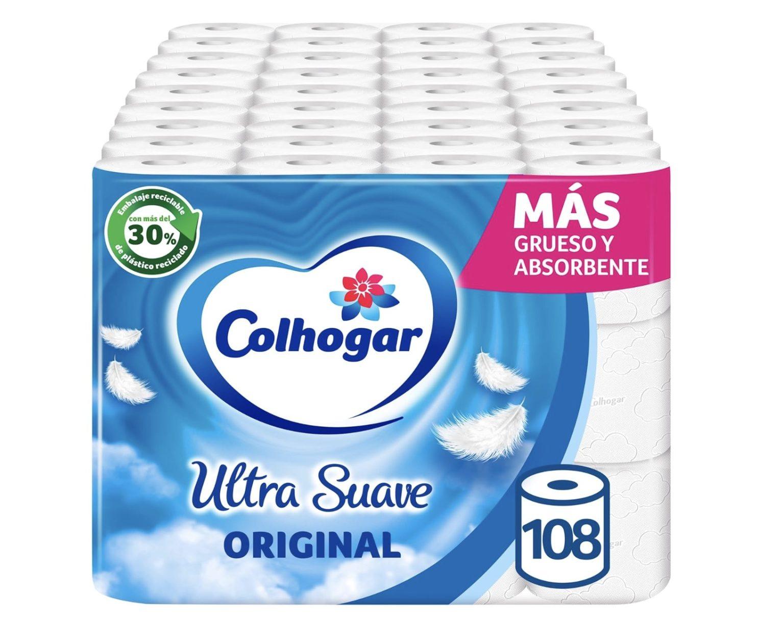 PRECIAZO AMAZON! 108x Rollos papel Colhogar Ultra suave a 17,9€